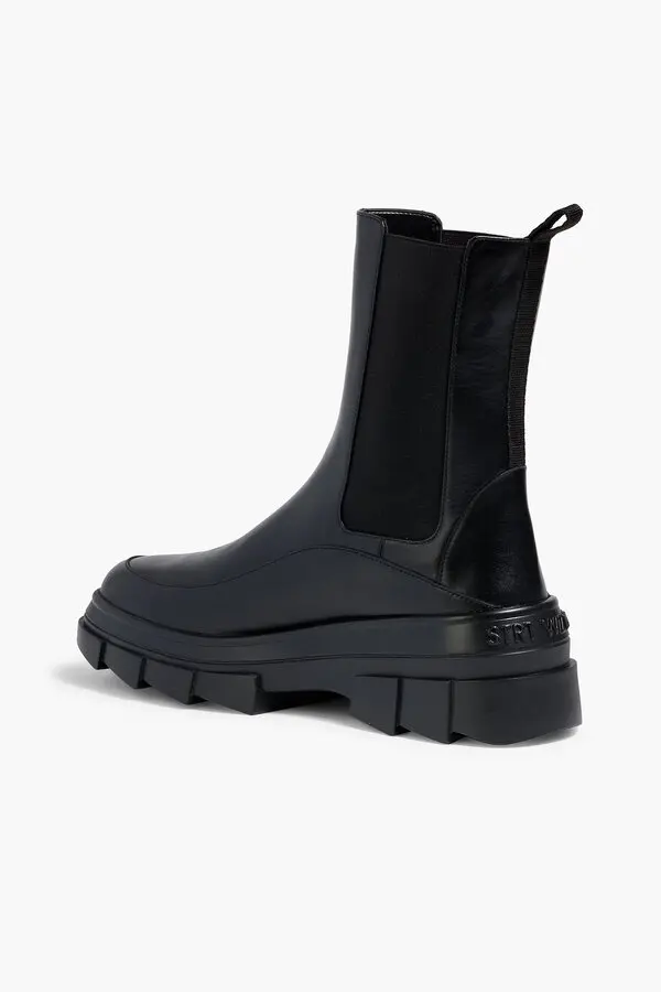 STUART WEITZMAN Noho Leather Chelsea Boots - Black