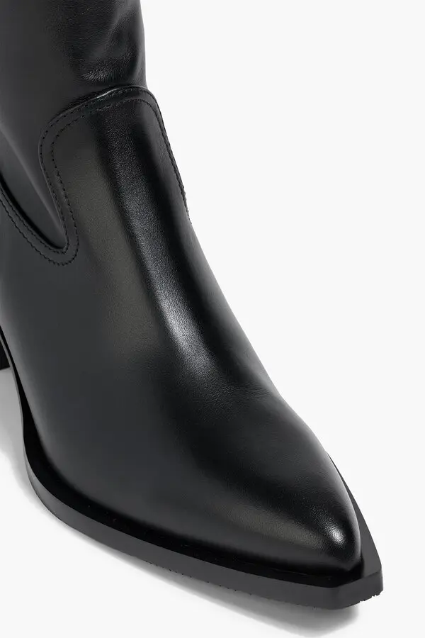 STUART WEITZMAN Tate Leather Ankle Boots