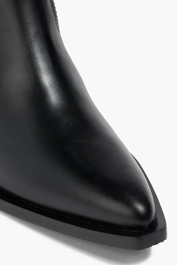 STUART WEITZMAN Tate Leather Ankle Boots