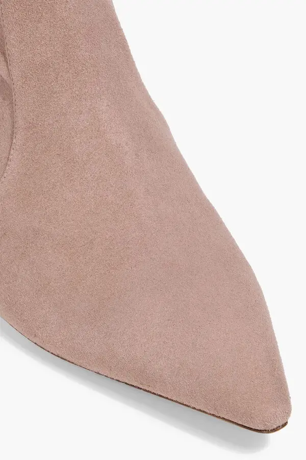 STUART WEITZMAN Naomi 50 Suede Ankle Boots - Blush