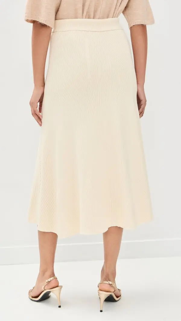 Zimmermann Rebellion Buttoned Midi Skirt - Parchment