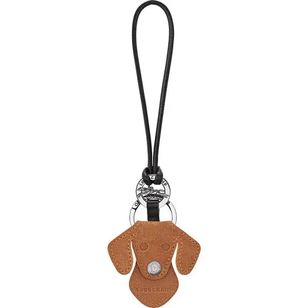 Longchamp Re-play Dog Leather Bag Charm