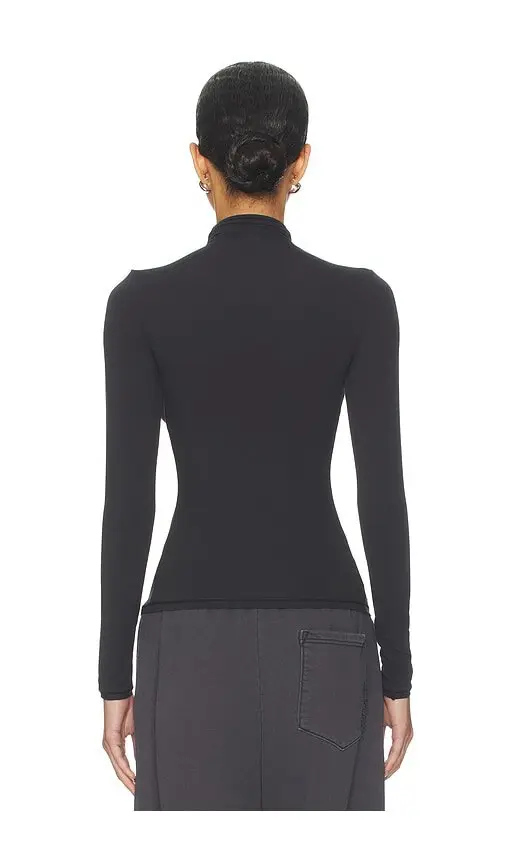 SKIMS Fits Everybody Turtleneck Top - Onyx