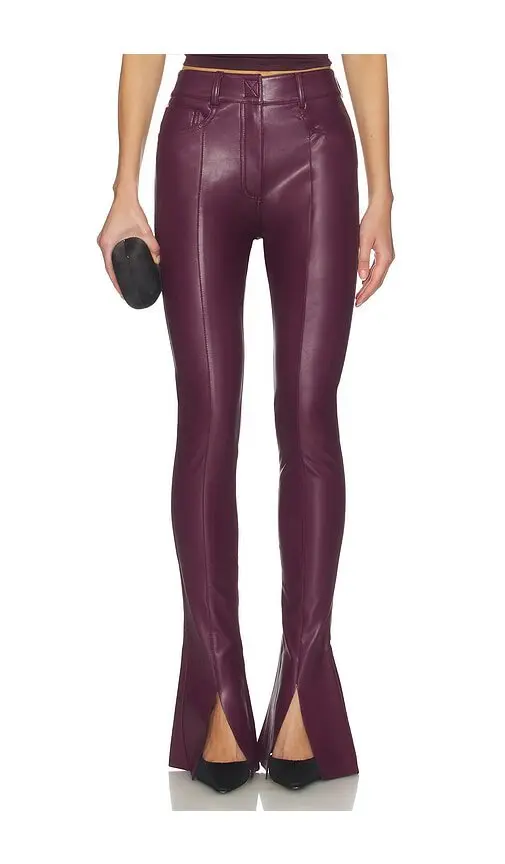 Norma Kamali Spat Jeans - Plum