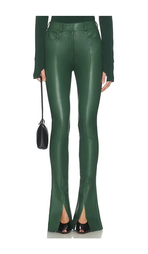 Norma Kamali Spat Jeans - Dark Emerald