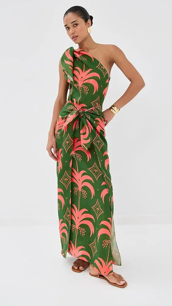 NAYA REA The Linen Peach Seaweed Ankle Trousers