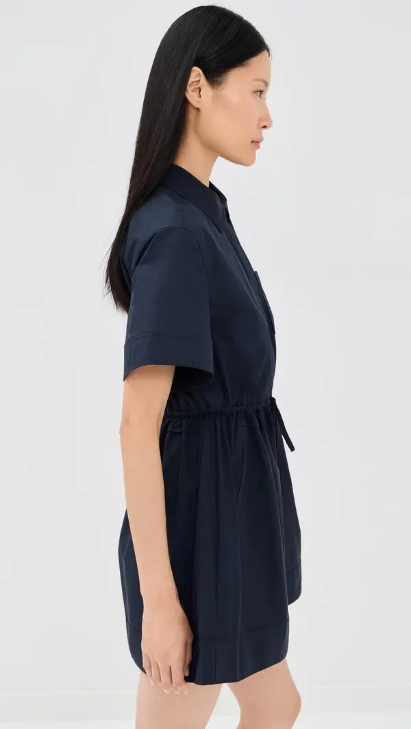 Simkhai Dawson Shirt Dress - Dark Midnight