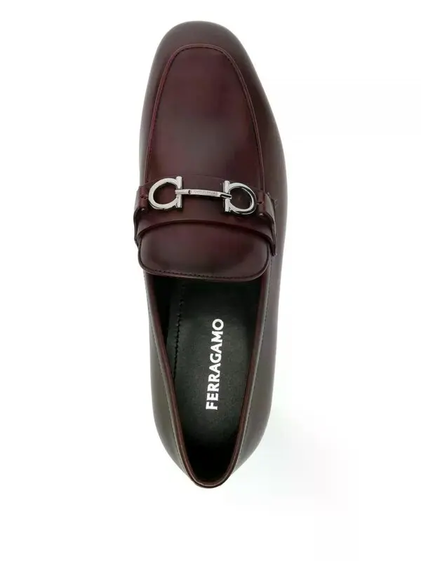 FERRAGAMO Gancini Leather Loafers