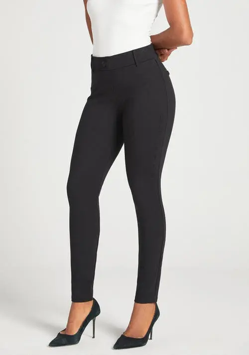 Betabrand Classic Dress Pant Yoga Pant Skinny - Black
