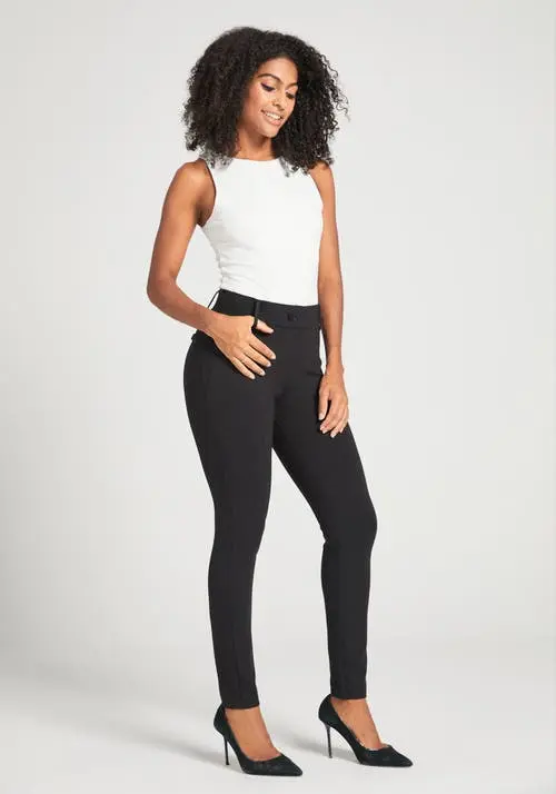Betabrand Classic Dress Pant Yoga Pant Skinny - Black
