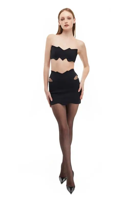 MOTHER OF ALL Butterfly Mini Dress - Black