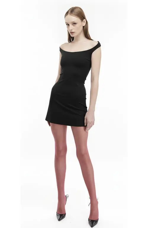MOTHER OF ALL Ginger Mini Dress - Black