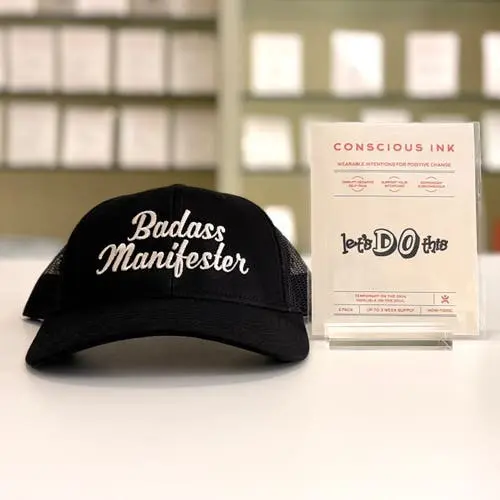 CONSCIOUS INK Badass Manifester Embroidered Trucker Cap