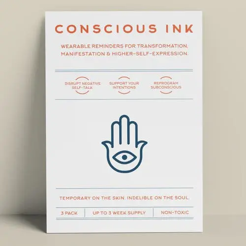 CONSCIOUS INK Hamsa Cap With Ink Set