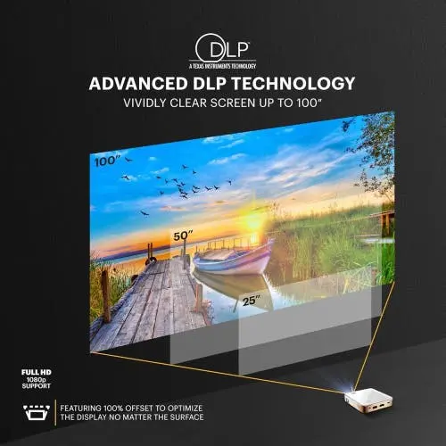 KODAK Luma 75 Ultra Mini Projector - White