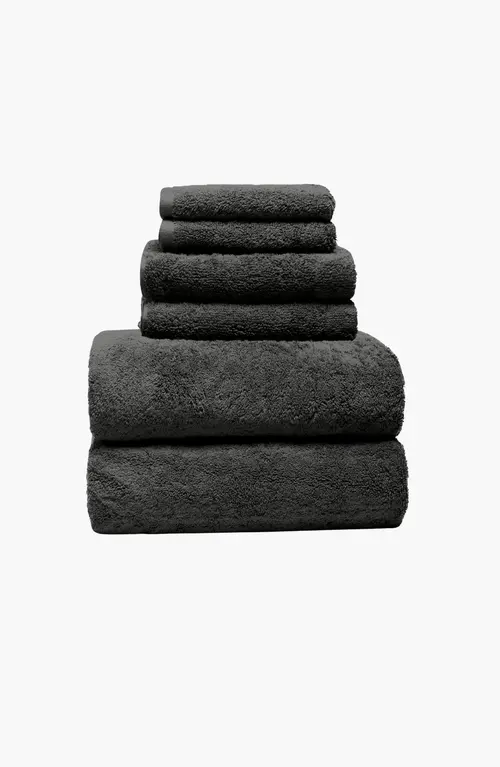 ITALIC Ultraplush Australian Cotton Standard Towel Set - Charcoal