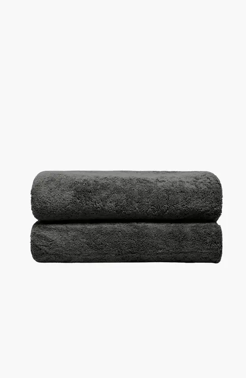 ITALIC Ultraplush Australian Cotton Bath Towels - Charcoal