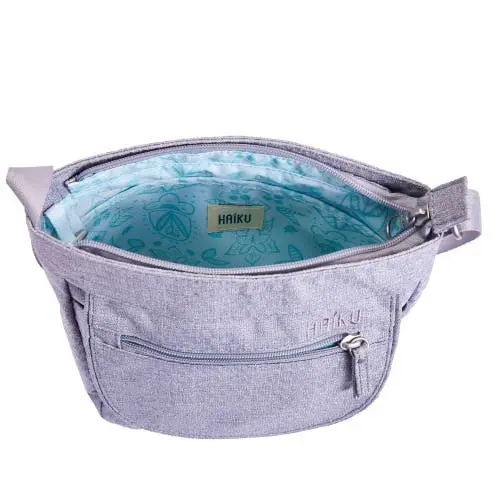HAIKU Jaunt Rfid Blocking Crossbody - Stone Gray