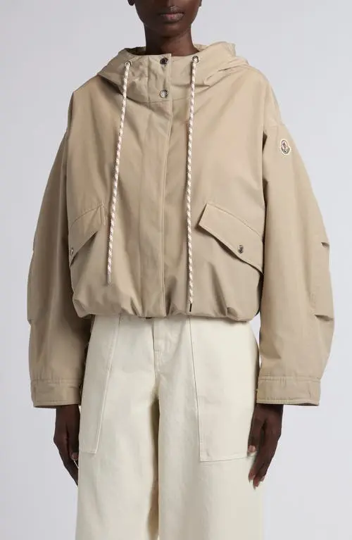 Moncler Eucalyptus Hooded Down Jacket - Neutral