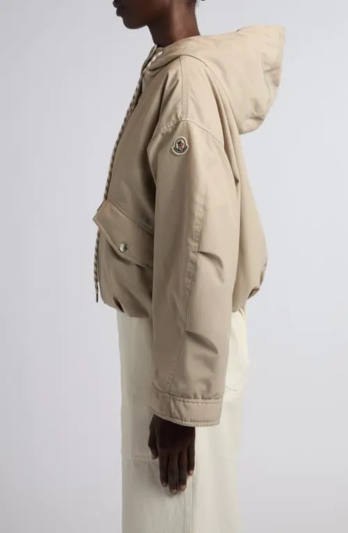 Moncler Eucalyptus Hooded Down Jacket - Neutral