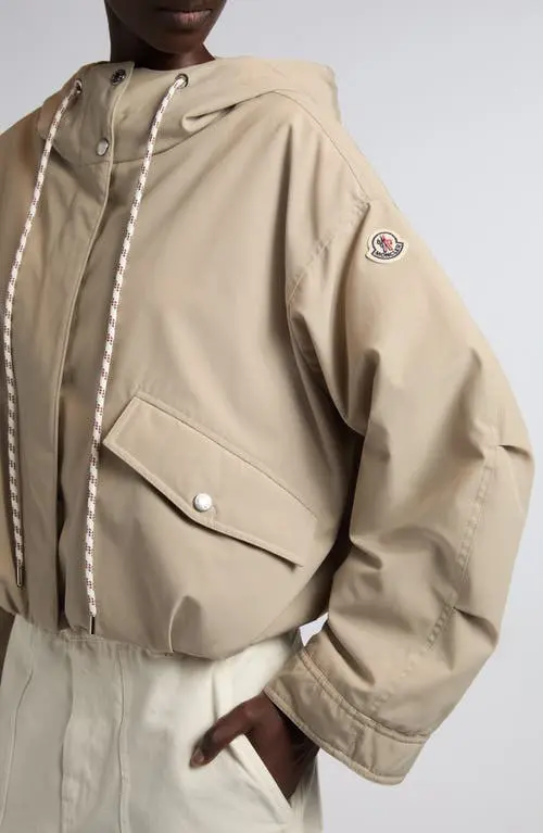Moncler Eucalyptus Hooded Down Jacket - Neutral