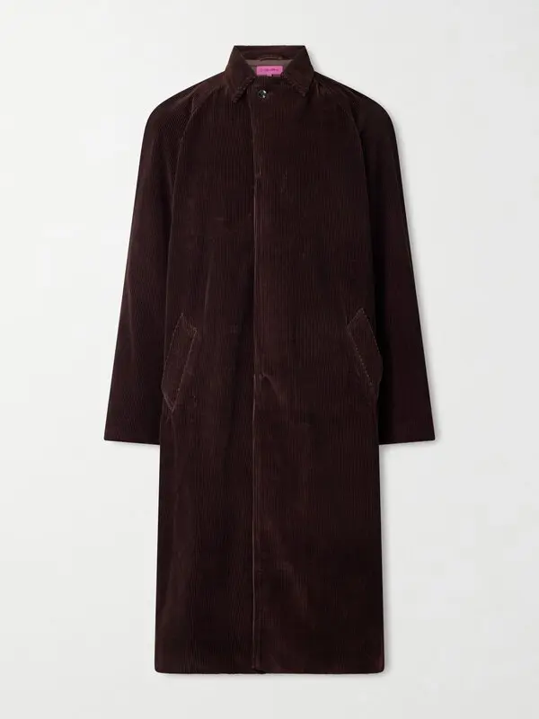 THE ELDER STATESMAN Cotton-corduroy Overcoat