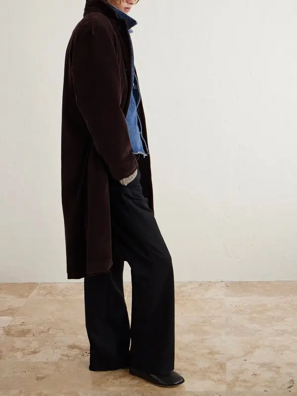 THE ELDER STATESMAN Cotton-corduroy Overcoat