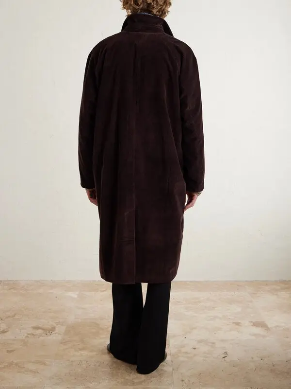 THE ELDER STATESMAN Cotton-corduroy Overcoat