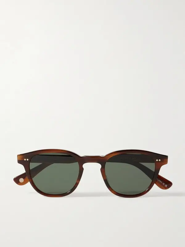 Garrett Leight Evan Round-frame Sunglasses - Tortoiseshell