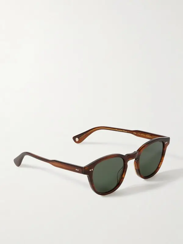 Garrett Leight Evan Round-frame Sunglasses - Tortoiseshell