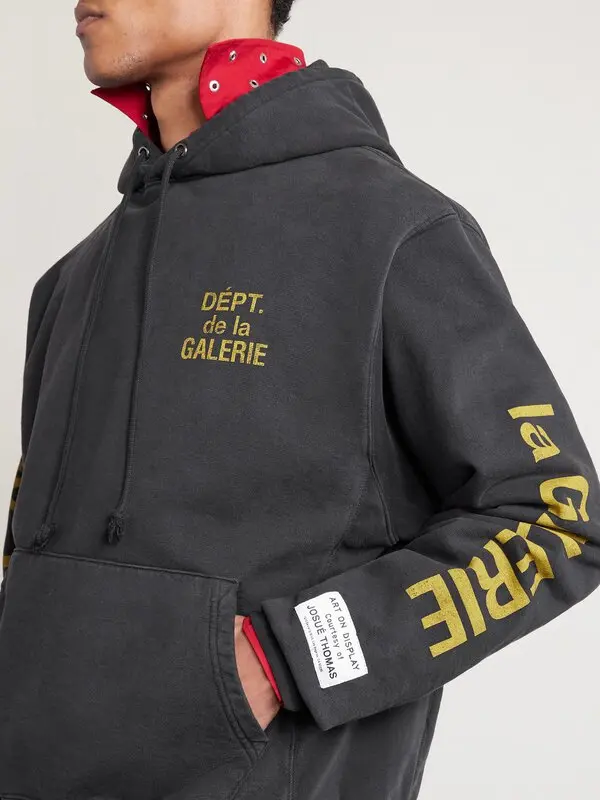 GALLERY DEPT. Logo-print Cotton-jersey Hoodie
