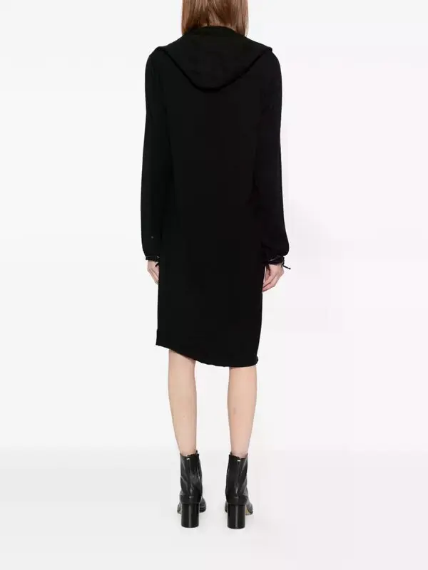 MA+ Long-sleeved Draped Dress