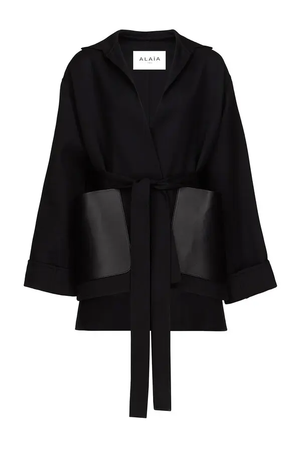Alaïa Alaa Wrap Jacket - Noir Alaia
