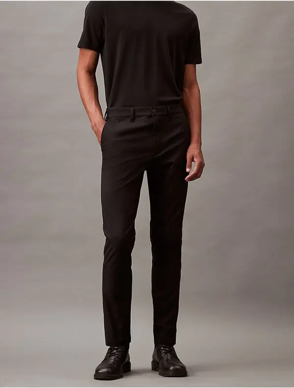 Calvin Klein Tech Slim Stretch Woven Chino - Black Beauty
