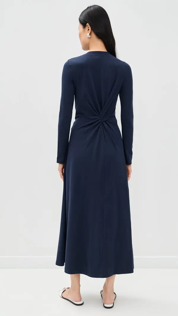 APIECE APART Long Sleeve Volta Top - Navy