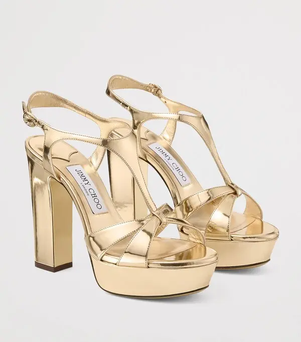 JIMMY CHOO Kesia 120 Leather Sandals