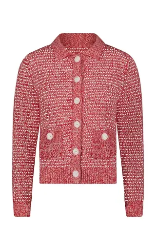 Matthew Bruch Cable Mesh Cotton Cardigan