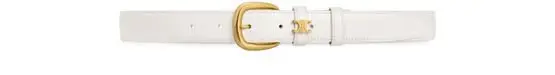 Celine Medium Vivienne Leather Belt - Rice