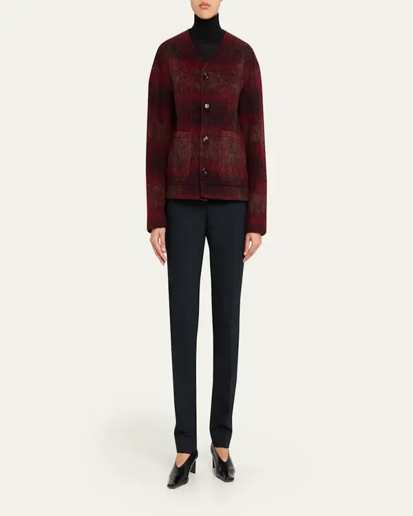 TONYWACK Mohair V-neck Blend