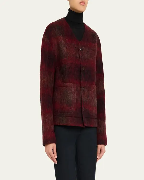 TONYWACK Mohair V-neck Blend
