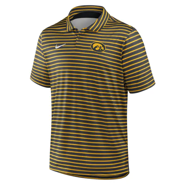 Nike Iowa Tour Stripe Dri-fit College Polo - Grey