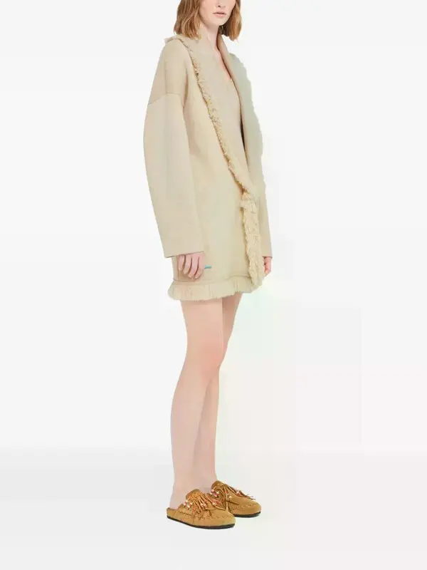 Alanui Fringed Coat - Neutrals