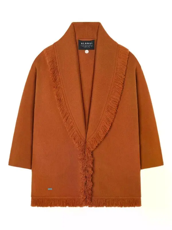 Alanui Fringed Coat - Brown