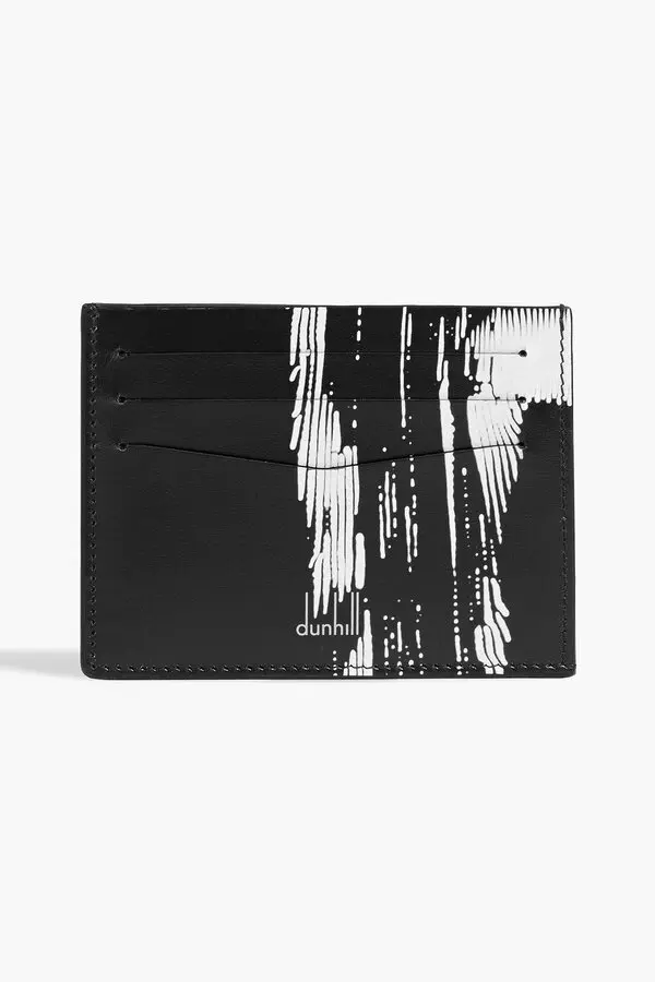 Dunhill Printed Leather Cardholder - Black