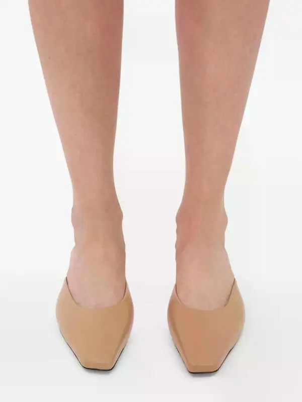 Loulou De Saison Diane Square Toe Mules - Neutrals