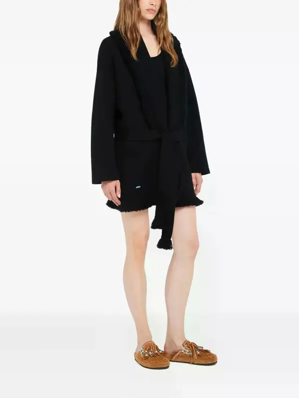 Alanui Fringed Coat - Black