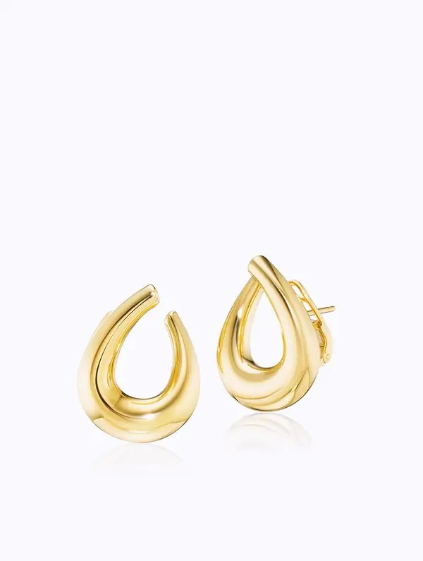 BRIONY RAYMOND Sloan Sweep Earrings - 18 Karat Yellow Gold