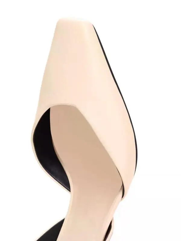 Loulou De Saison Square Toe Slingback Pumps - Neutrals
