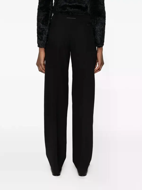 MAISON MARGIELA Pleated Straight Leg Trousers