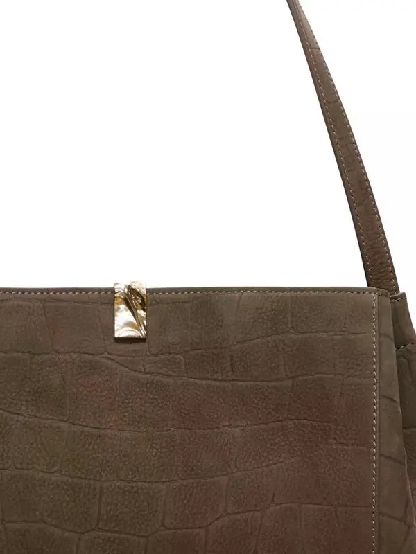 Loulou De Saison Audrey Embossed Shoulder Bag